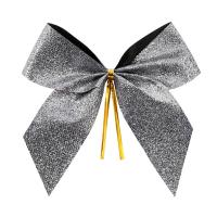 China Glitter Ribbon bow for party, Self Adhesive Gift Box Bows for christmas decoration for sale