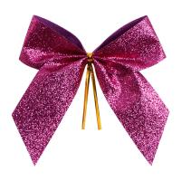 China Glitter Ribbon bow for party, Self Adhesive Gift Box Bows for christmas decoration for sale