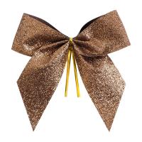China Glitter Ribbon bow for party, Self Adhesive Gift Box Bows for christmas decoration for sale