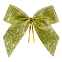 China Glitter Ribbon bow for party, Self Adhesive Gift Box Bows for christmas decoration for sale