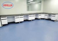 China Acid Alkali Proof Modular Lab Furniture With Black Colour Handle In Chemistry Laboratory for sale