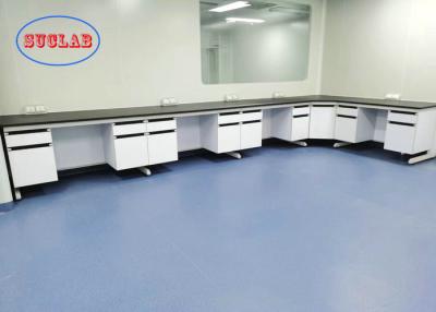 China Acid Alkali Proof Modular Lab Furniture With Black Colour Handle In Chemistry Laboratory for sale