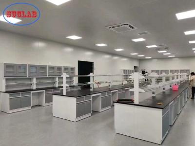 China Floor Mounted Steel Structure Chemistry Lab Furniture With Wall Storage Cabinet for sale