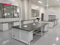 China H Frame Type Lab Island Tables With Mobile Cabinet In Laboratory Furniture for sale