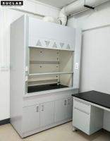China Laboratory Steel Fume Hood With Exhaust System In Chemistry Laboratory for sale