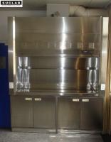 China Clean Room Stainless Steel Fume Hood L1500*W800*H2350mm Size Floor Mounted for sale