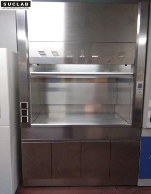 China Chemical Resistant Stainless Steel Fume Hood With Epoxy Resin Benchtop for sale
