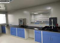 China Multi Color Laboratory Benches And Cabinets With Reagnent Shelf / PP Water Faucet for sale