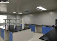 China Floor Mounted Steel Lab Bench With PP Sink And Water Tap In Laboratory Engineering for sale
