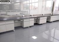 China Steel And Wood School Science Laboratory Furniture Black Marble Countertop Type for sale