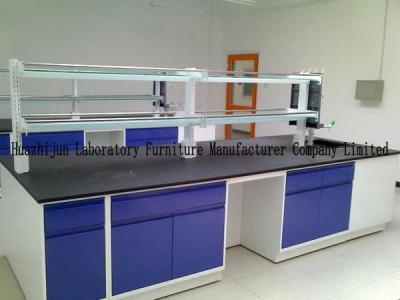 China Movable LSteel Lab Bench 1.0mm Steel Material With Emergency Eyewasher for sale