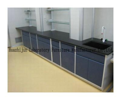 China Computer Metal Lab Casework Corrosion Resistant Steel Structure With PP Sink for sale