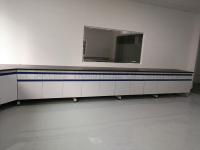 China Epoxy Resin Lab Desk Furniture , Electronics Lab Furniture With Storage Space for sale