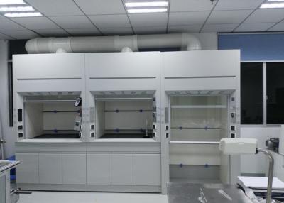 China Full Steel Chemical Fume Cupboard 5mm Thickness Tempered Glass Window for sale