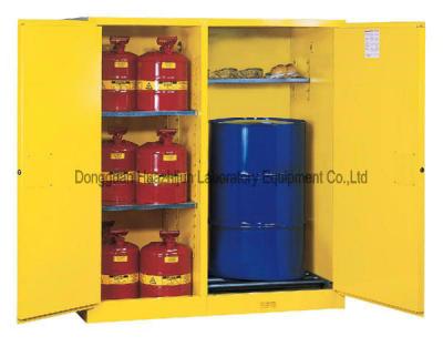 China Metal Two Doors Dangerous Goods Cabinets Acid Alkali Resistant Double Wall Structure for sale