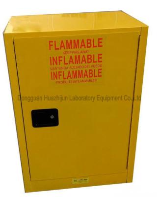 China Metal Flammable Lab Storage Cabinets Full Steel Single Door 889*591*457mm for sale