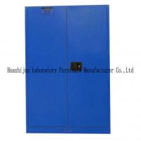 China Chemical Resistant Lab Storage Cabinets Blue Three - Linkage Lock Design for sale