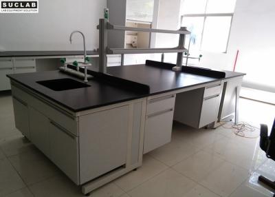 China Physical Chemistry Lab Furniture , PP Material Chemical Resistant Lab Tables for sale