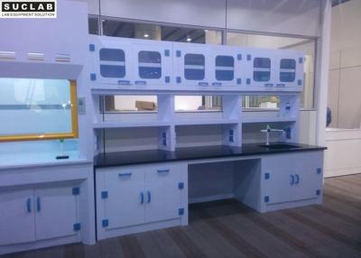 China Wall Cabinet Combined Medical Laboratory Furniture , Laboratory Island Bench Floor Mounted for sale
