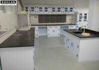 China 750x850mm Science Classroom Furniture Worktable Polypropylene Reagent Shelf for sale