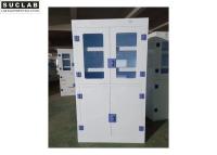 China Full Steel Flammable Liquid Cabinet , Blue Gas Cylinder Gas Storage Cabinets for sale