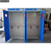 China Steel Laboratory Gas Cylinder Storage Cabinet 600/900/1200 Width With Vent System for sale
