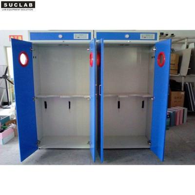 China Steel Laboratory Gas Cylinder Storage Cabinet 600/900/1200 Width With Vent System for sale