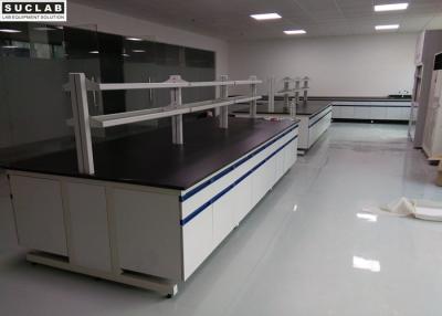 China Steel C Frame Wood Lab Furniture , Lab Tables Work Benches For High Schools for sale