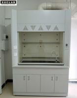 China Hidden Type Lighting Steel Fume Hood Cupboard 0.5m/S Air Volume Easy Operation for sale