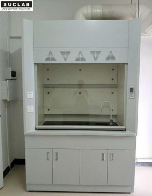 China Hidden Type Lighting Steel Fume Hood Cupboard 0.5m/S Air Volume Easy Operation for sale