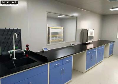 China 1.5*3*0.85m Steel Lab Furniture With Drawers For Science Projects Experiments for sale
