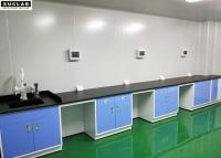 China Wall Mounted Steel Lab Furniture 12.7mm Solid Worktop Alkali Resistant for sale