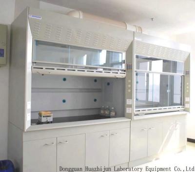 China Custom Laboratory Steel Fume Hood 0.5m/S Air Volume With Storage Cabinet for sale