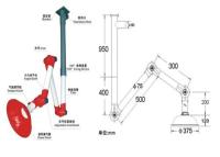 China Ceiling Fume Extraction Arm With PP Structure For Professional Laboratory for sale