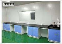 China Steel Lab Wall Bench With Corrosion Resistant Worktop In Pharmaceutical Company for sale