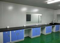 China Steel Lab Wall Bench With Corrosion Resistant Worktop In Pharmaceutical Company for sale