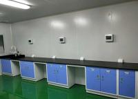 China Steel Lab Wall Bench With Corrosion Resistant Worktop In Pharmaceutical Company for sale