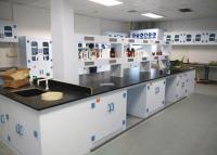 China Epoxy Resin Countertop Science Lab Tables , PP Lab Furniture With PP Drawer for sale