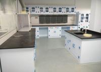 China PP Structure Anti Corrosive Lab Work Benches With Reagent Shelf for sale