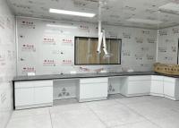China Phenolic Resin Worktop Lab Furniture Series White Steel Cabinet Chemical Lab Benches for sale