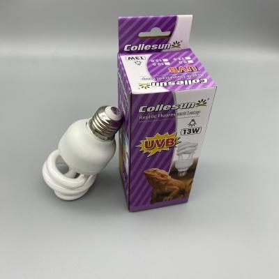 China Desert Reptile 13 Watt CFL UVB Lamp UVA And UVB Light For Bearded Dragons for sale