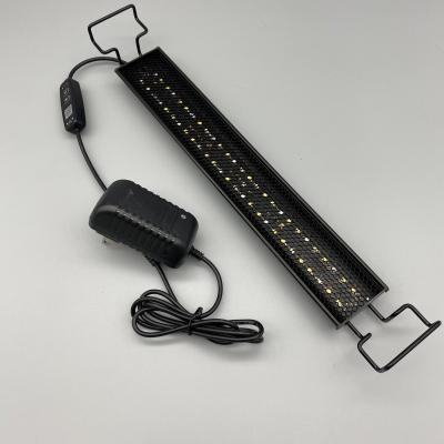 China LED 10.0 UVB Strip Light Aluminum Reptile UVB Light Fixture Black for sale