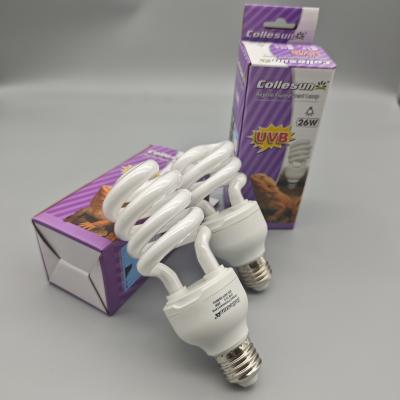 China Energy-saving 26W E27 Screw-in UVB Reptile Lamp Ultimate Lighting Solution for Reptile Enclosures for sale