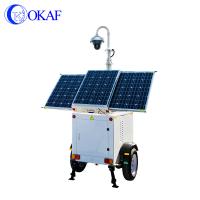 China 5G AI Mobile CCTV Camera Trailer Drag Type Intelligent Monitoring Solar Power Supply for sale