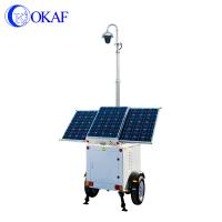 China 5G AI Mobile CCTV Camera Trailer Drag Type Intelligent Monitoring Solar Power Supply for sale