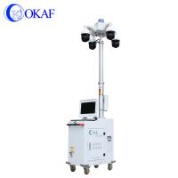 China OKAF 360 Degrees Mobile Surveillance Camera Trailer CCTV Trailer PTZ Camera For Emergency for sale