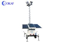 China 3 - 10m Mobile Sentry Security Trailer People Counting 1080P 4G GPS CCTV Surveillance Tower for sale