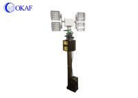China Aluminum Alloy Night Scan Light Tower Mobile Electric Led Light Mast for sale