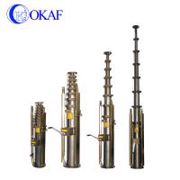 China Alloy Aluminium Manual Telescopic Mast Pole Light Tower Hand Crank for sale