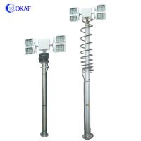 China Mobile Telescopic Pneumatic Light Mast Emergency Vehicle Industrial Led Lighting Tower for sale